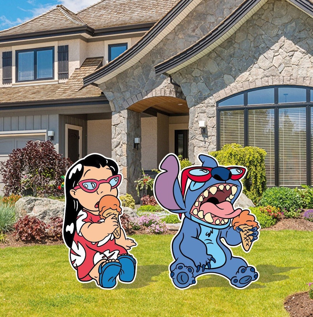 Lilo and Stitch Cutout and Yard Sign - Etsy
