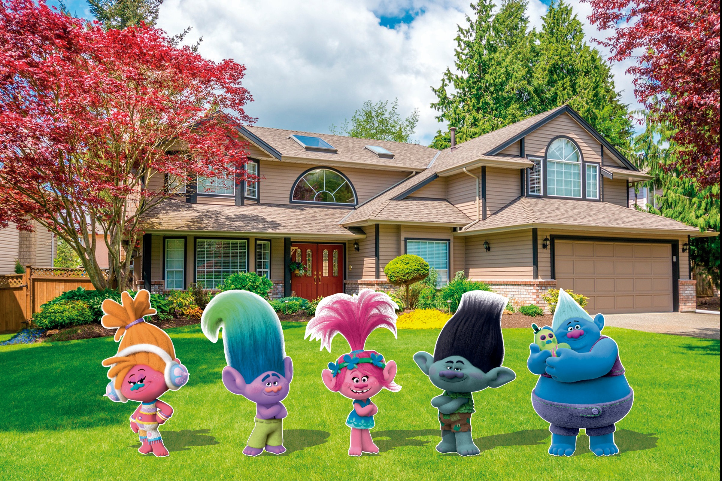 Trolls Cutout and Yard Sign - Etsy