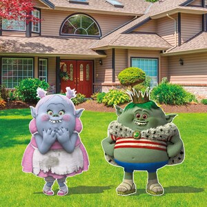 Trolls Cutout and Yard Sign - Etsy