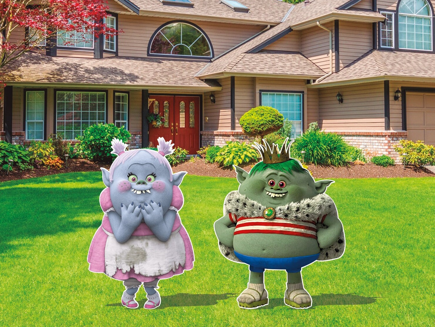 Trolls Cutout and Yard Sign - Etsy