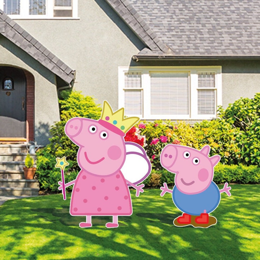Peppa Pig Cutout and Yard Sign - Etsy