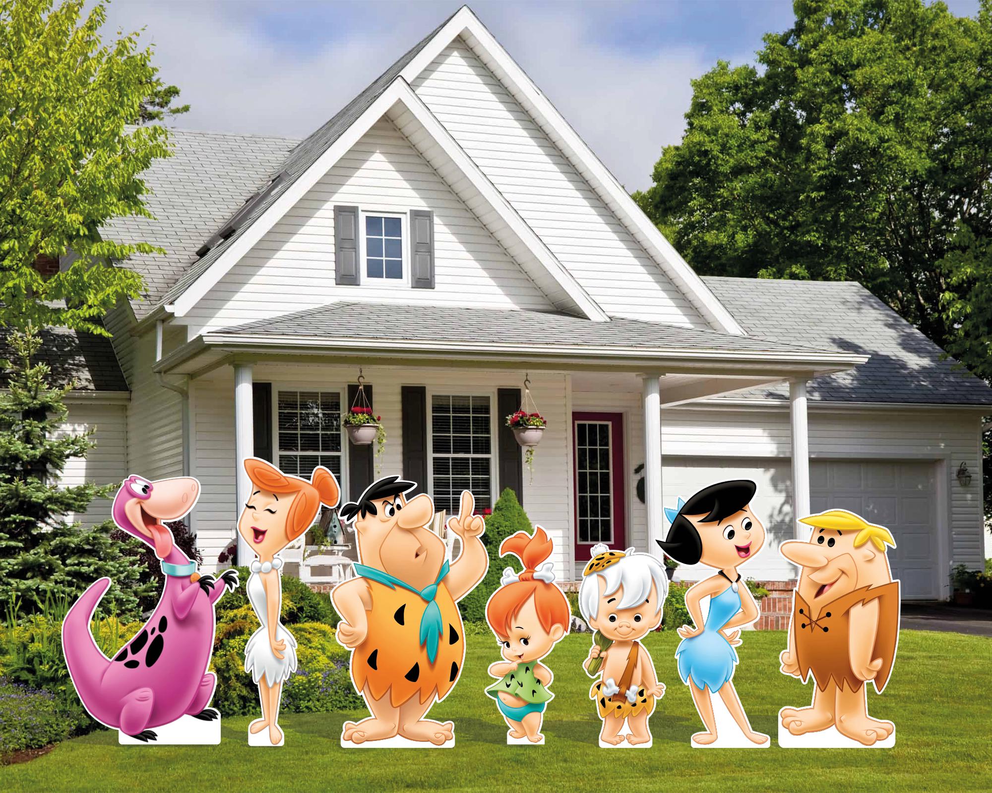 Flintstones Birthday Cutouts and Yard Sign - Etsy