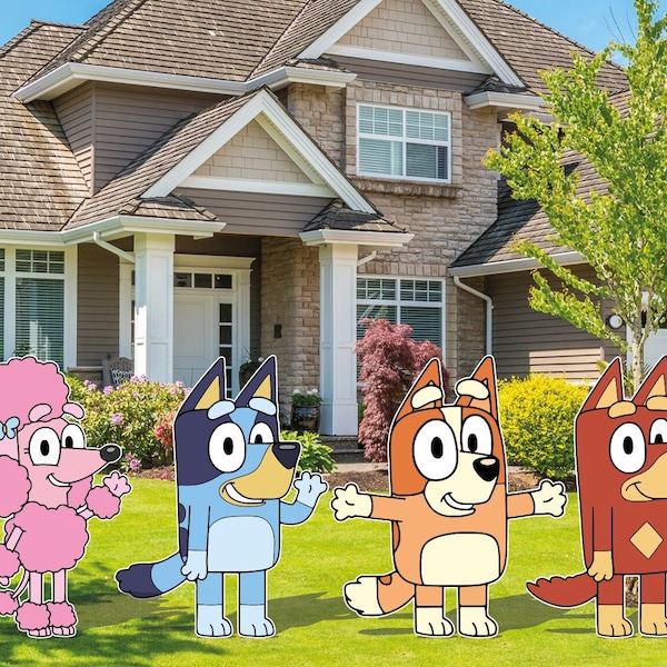 Bluey Yard Sign File - Etsy