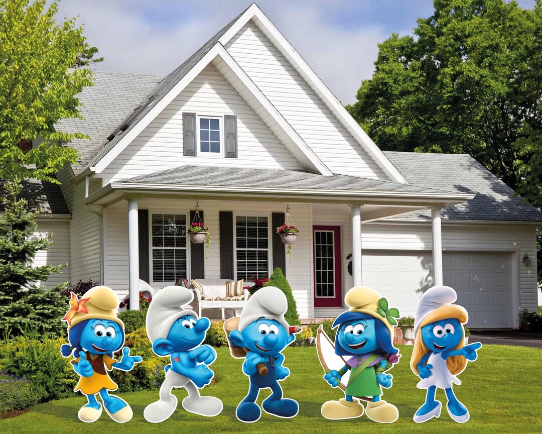 Smurfs Birthday Cutout and Yard Sign - Etsy