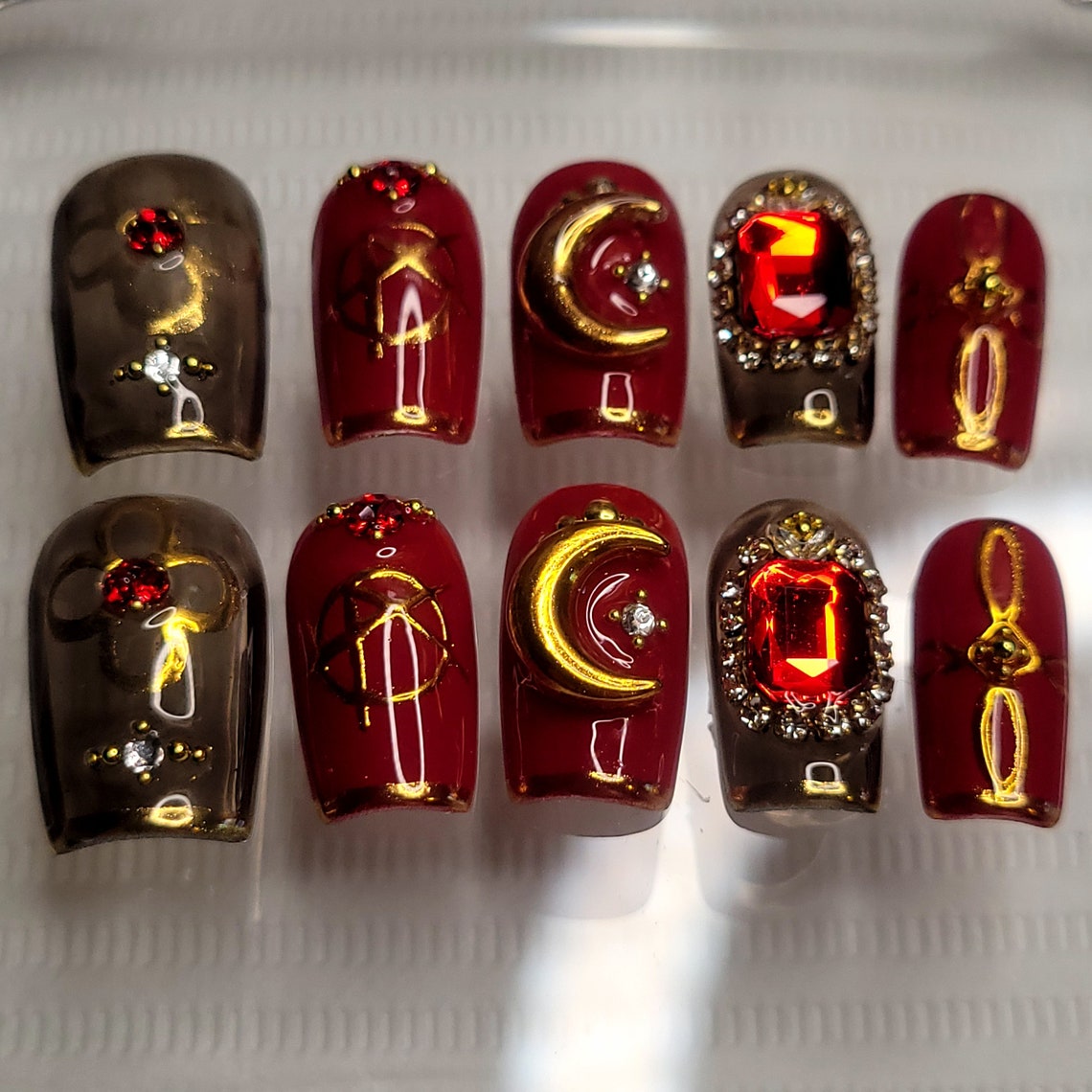 Ateez Crazy Form Press on Nails Ateez Inspired Nails Kpop Inspired ...