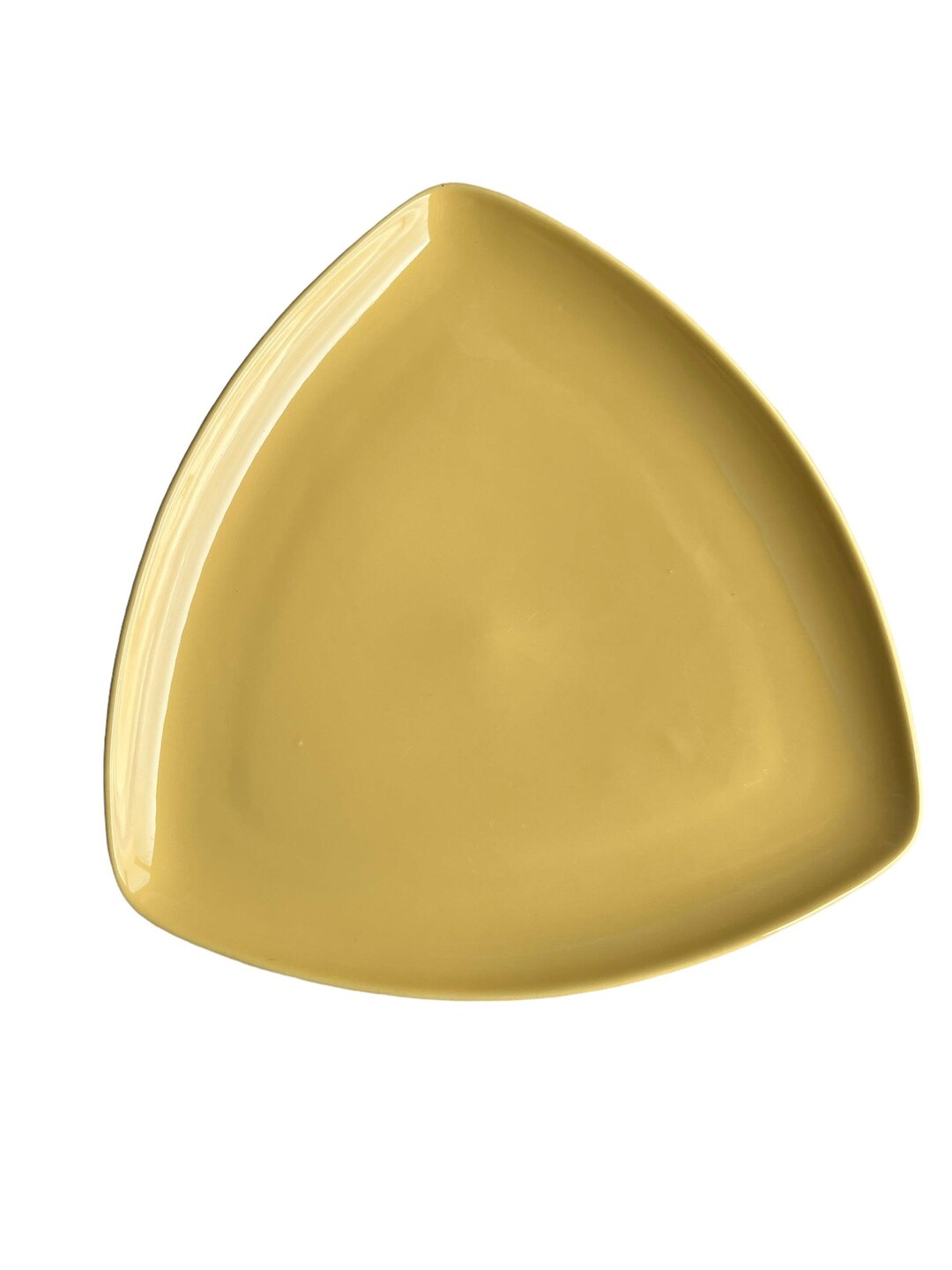 Homer Laughlin Yellow Triangle Dinner Plate - Etsy