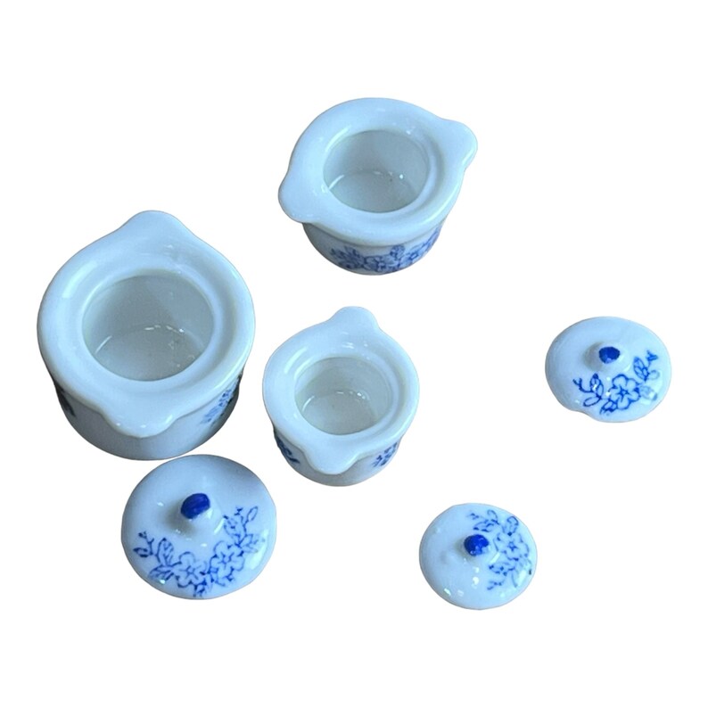Miniature Ceramic Pot Set - Etsy