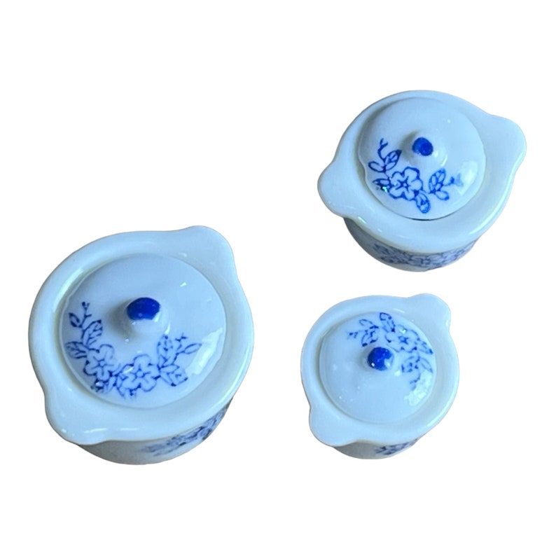 Miniature Ceramic Pot Set - Etsy