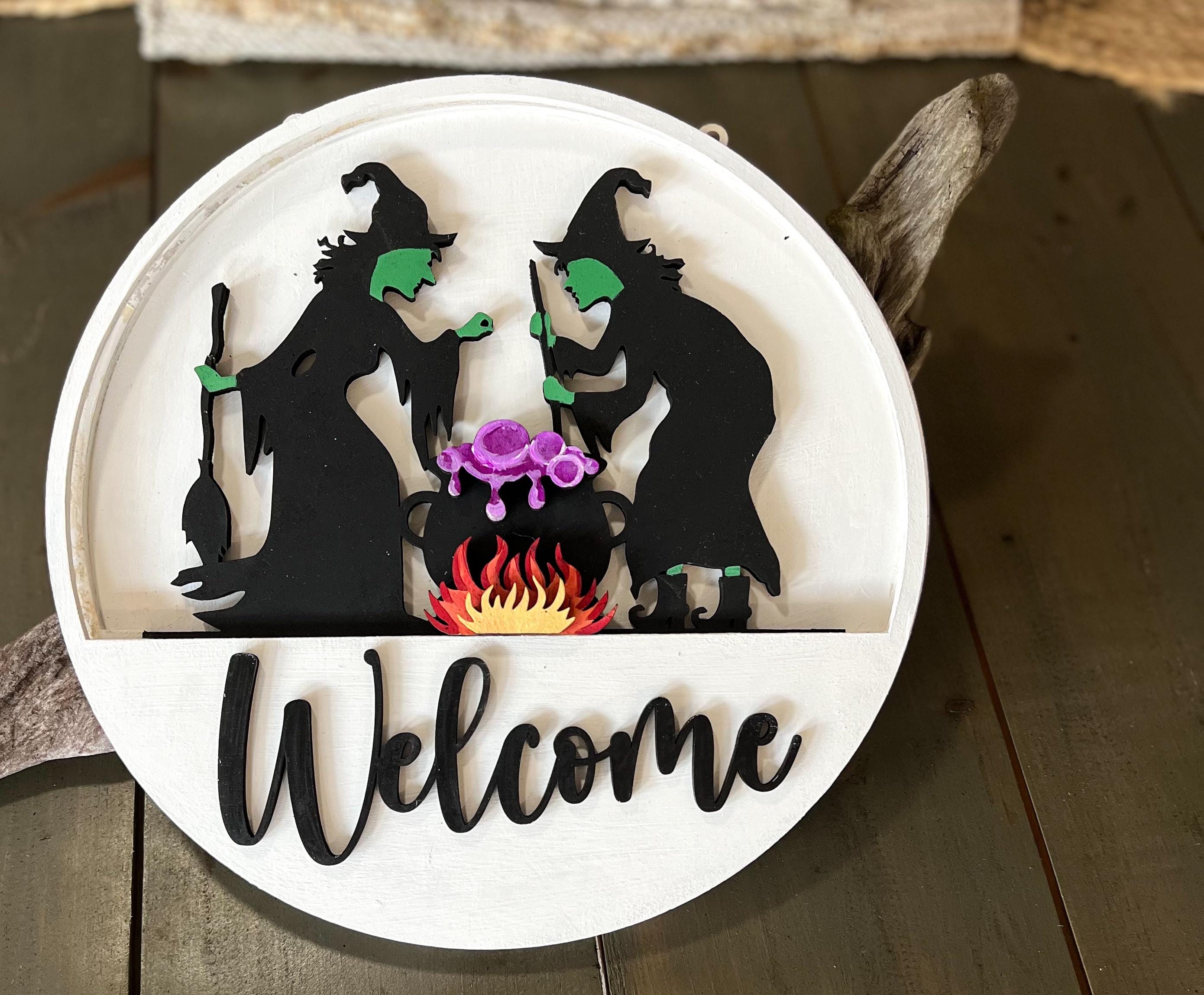 Interchangeable Welcome Sign, Seasonal Door Hanger, Hand-painted - Etsy