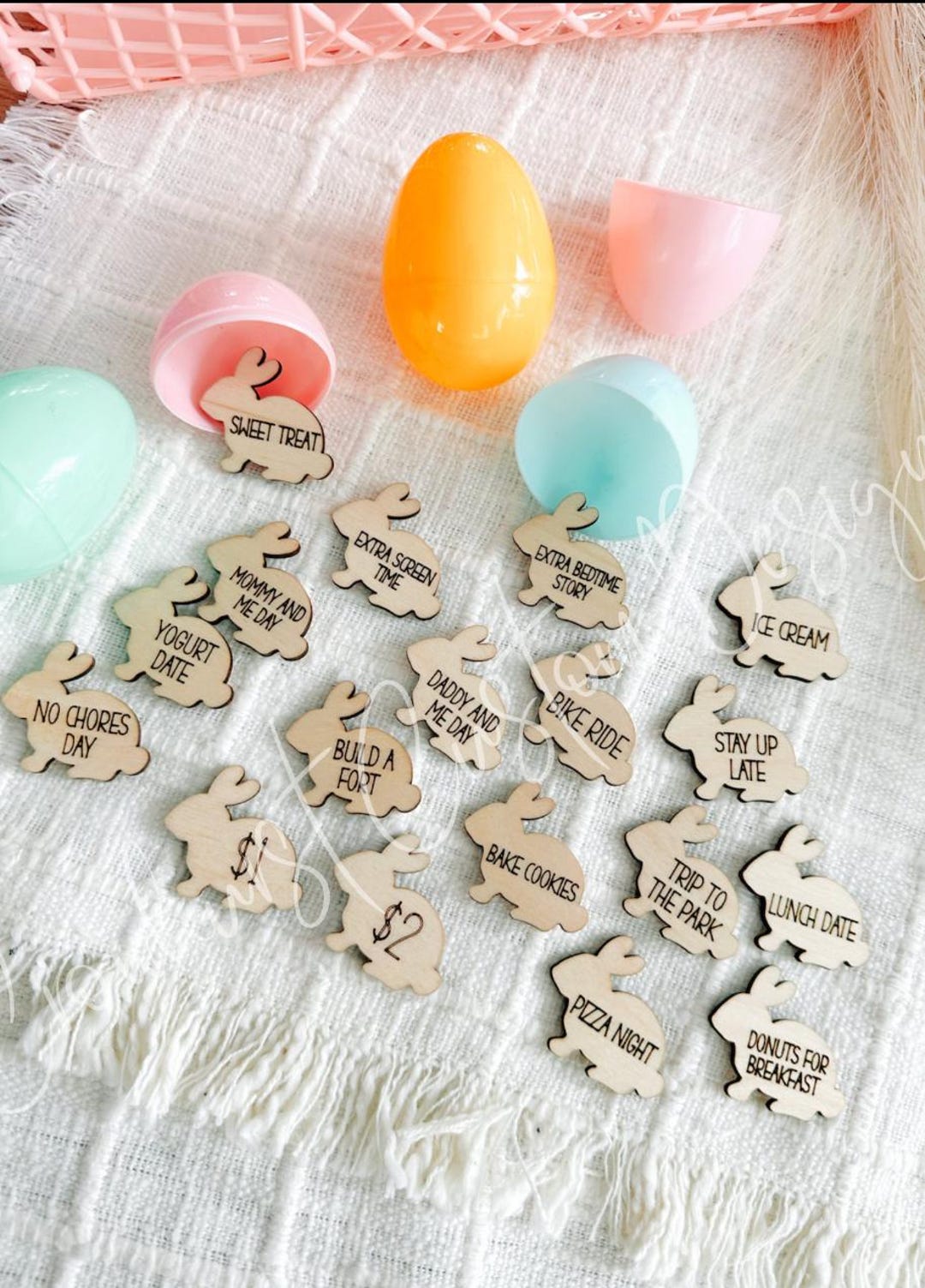 Easter Bunny Wooden Tokens – Fun & Memorable Easter Surprises! - Etsy
