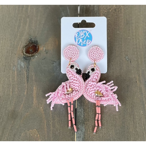 Flamingo Earrings - Etsy