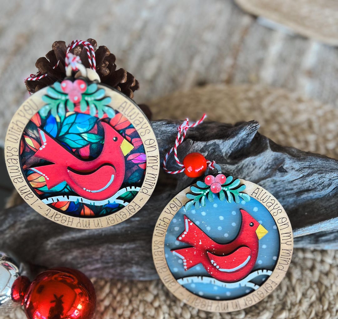 Cardinal Remembrance Hand-painted Ornament - Etsy