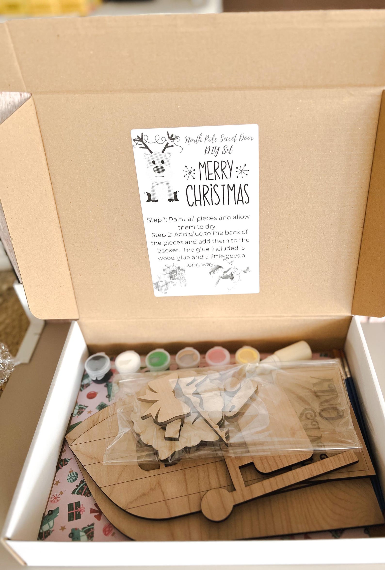 Kids' Christmas DIY Magic Elf Door Painting Kit - Etsy