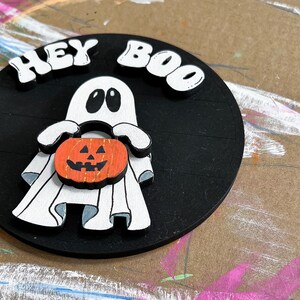 Hey Boo Ghost Sign for Our Interchangeable Table Top Sign - Etsy