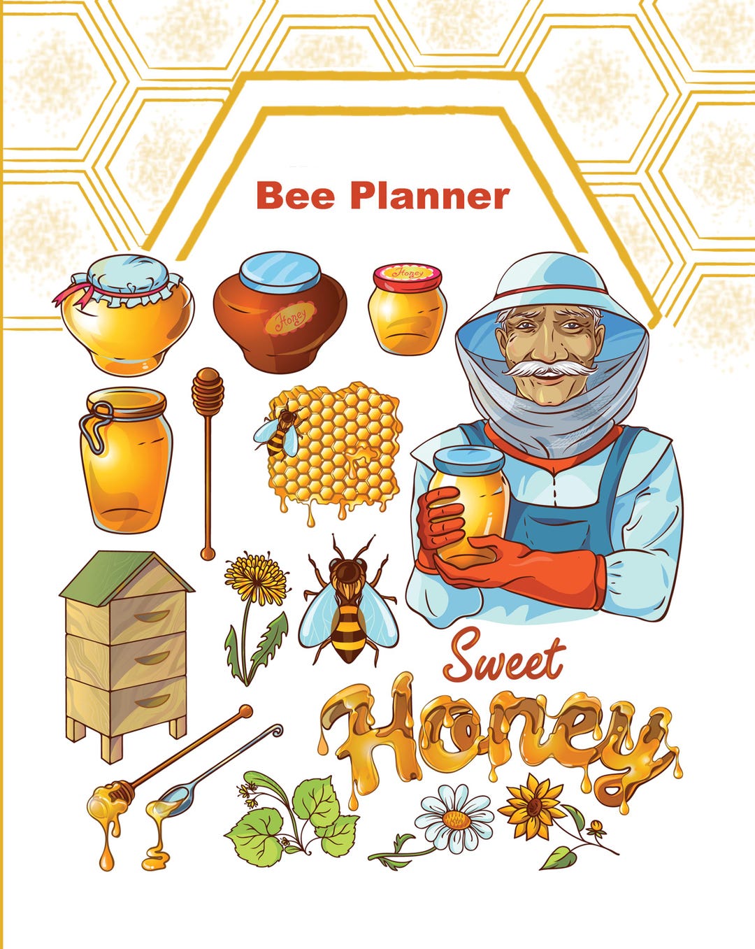 Undated Bee Planner | Beekeeper Planner | Beekeeping Printable | Bee ...