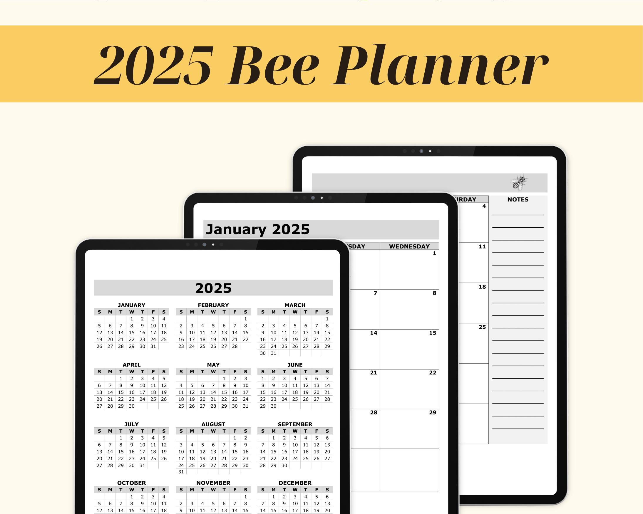 2025 Bee Planner | Beekeeper Planner | Beekeeping Printable | Bee ...