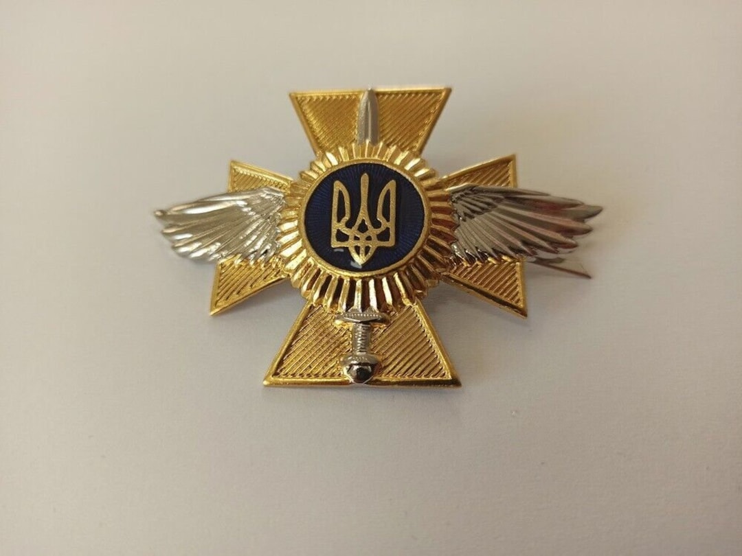 Ukrainian Military Trident Cap Beret Badge "air FORCES of Ukraine ...