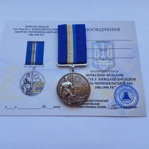 Collectible Chernobyl Liquidator Medal - Historical Memorabilia ...