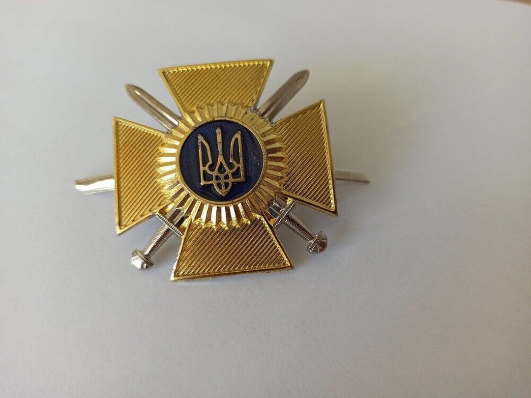 Ukrainian Land Troops Trident Cap Beret Badge. Glory to Ukraine - Etsy