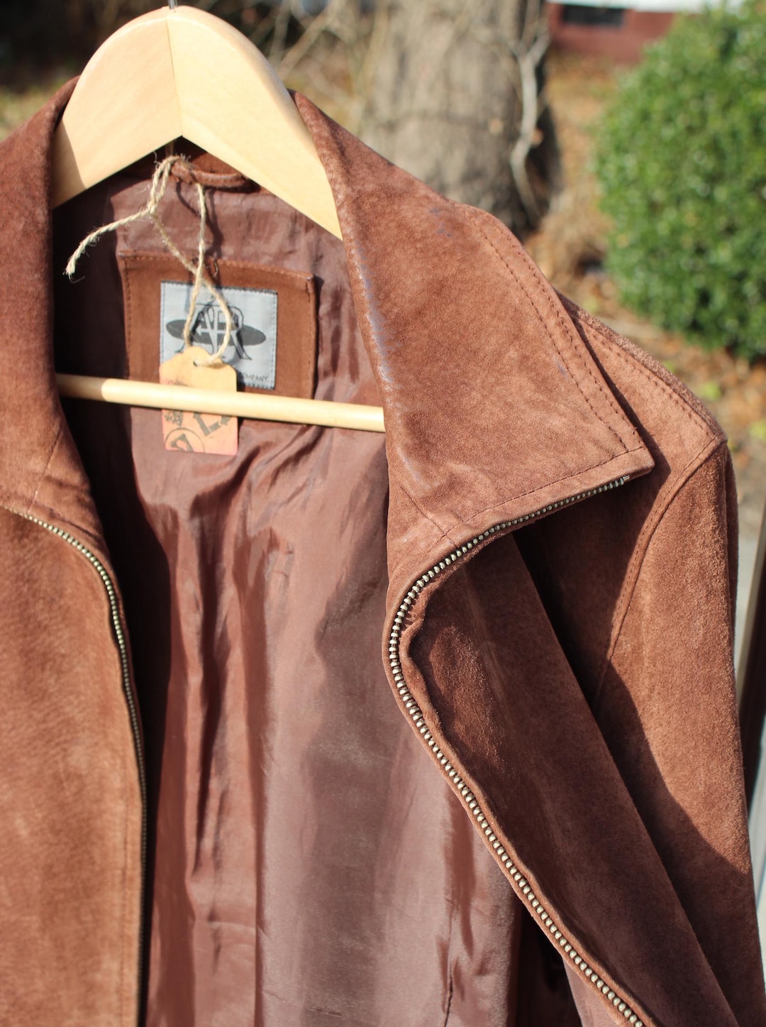 Bernardo Genuine Suede Leather Jacket/ Winter Coat/ Spring Wear/ Brown ...