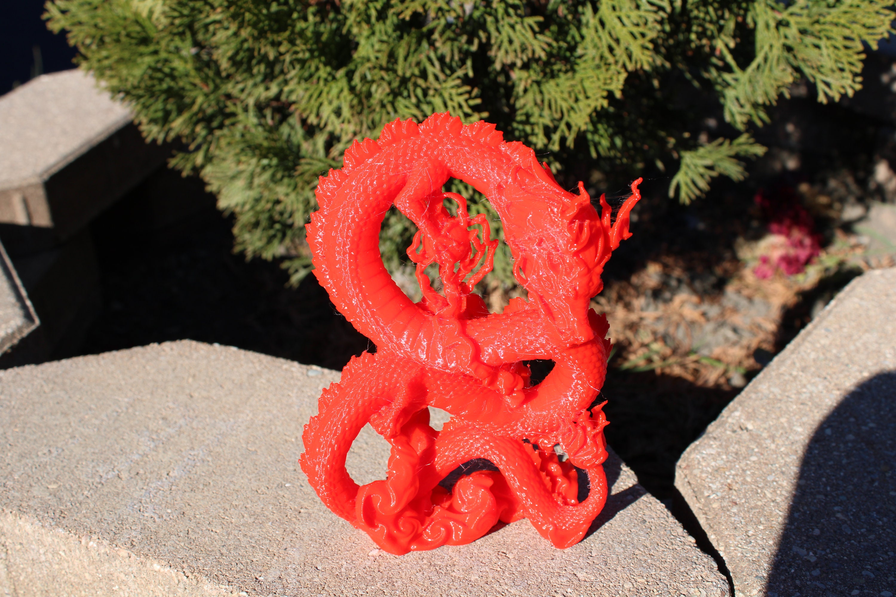 Elegant 3D Printed Chinese Cloud Dragon Figurine Stunning Home Decor ...