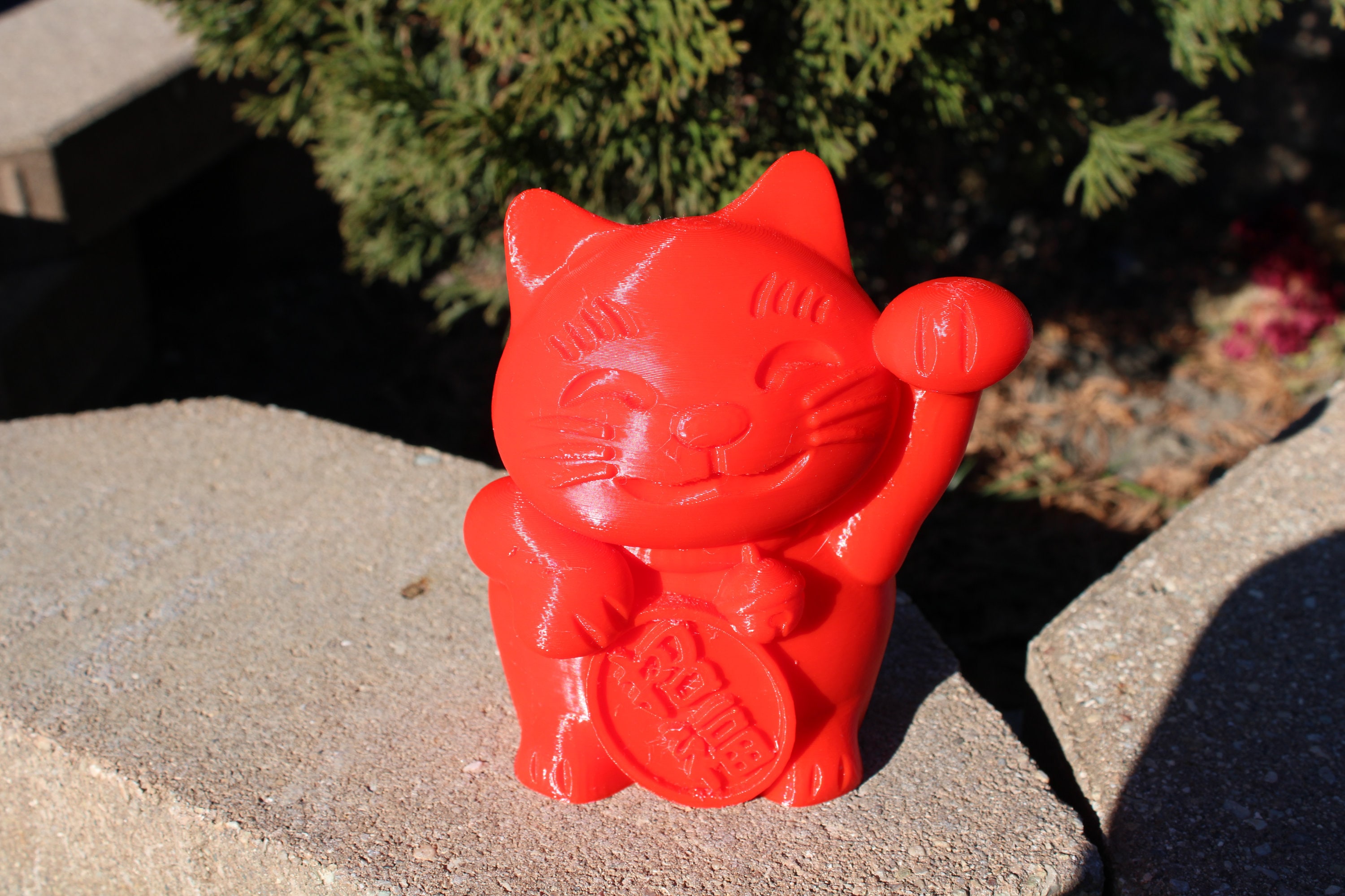 Adorable 3D Printed Lucky Money Cat Bring Prosperity to Your Home 招财猫 ...