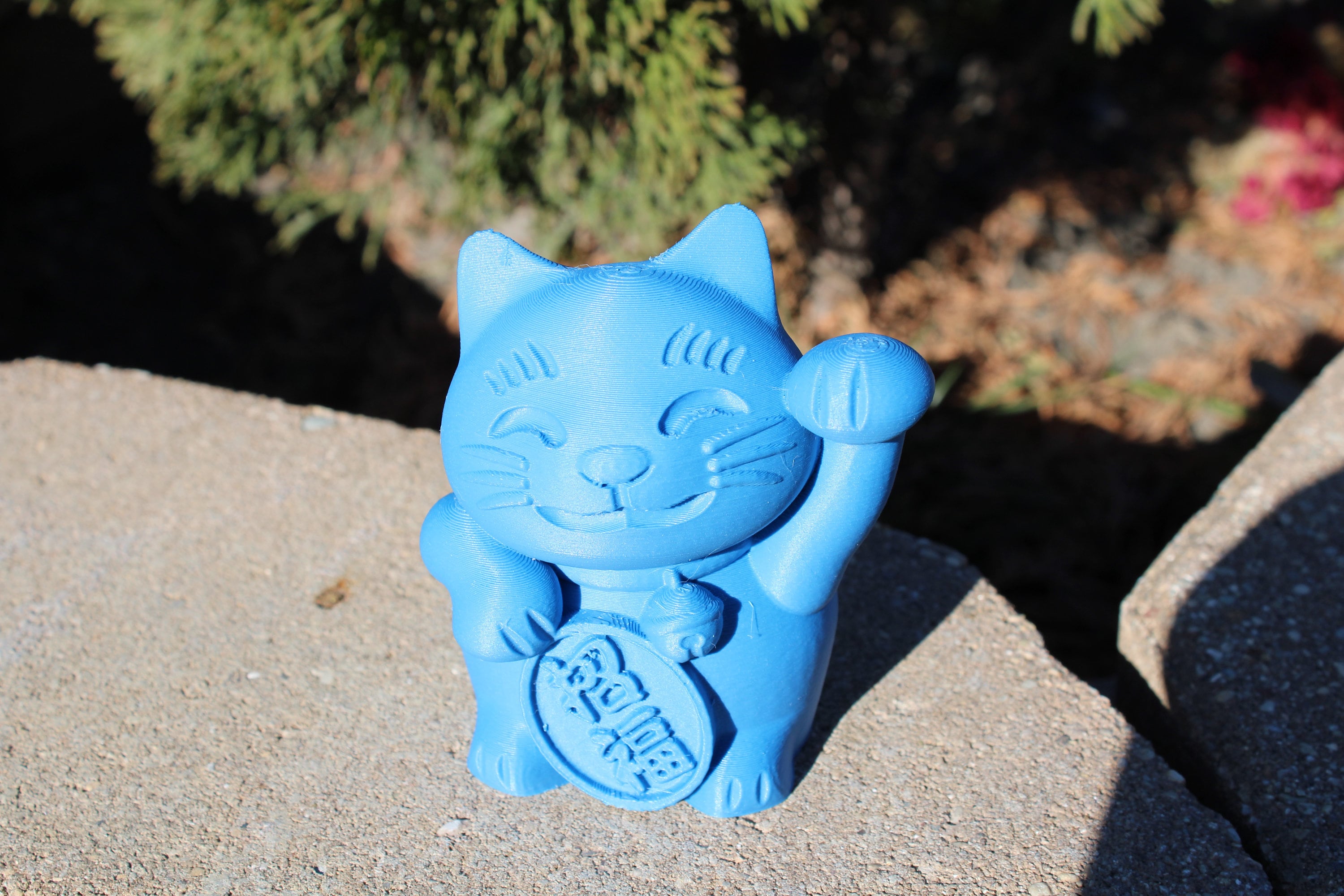 Adorable 3D Printed Lucky Money Cat Bring Prosperity to Your Home 招财猫 ...