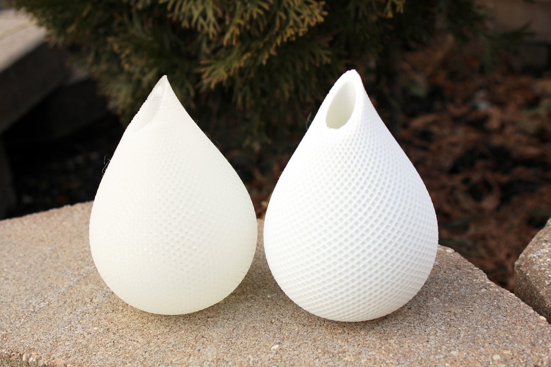 Elegant 3D Printed Waterdrop Vase Modern Minimalist Decor 水滴花瓶 - Etsy