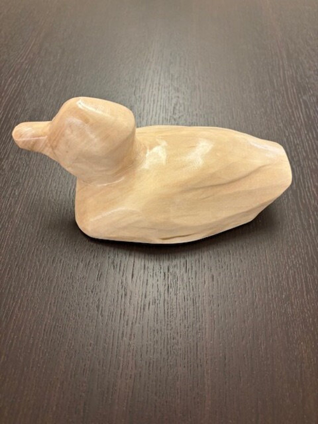 Reclaimed Oak Wood Duck Carving; Handmade Natural - Etsy