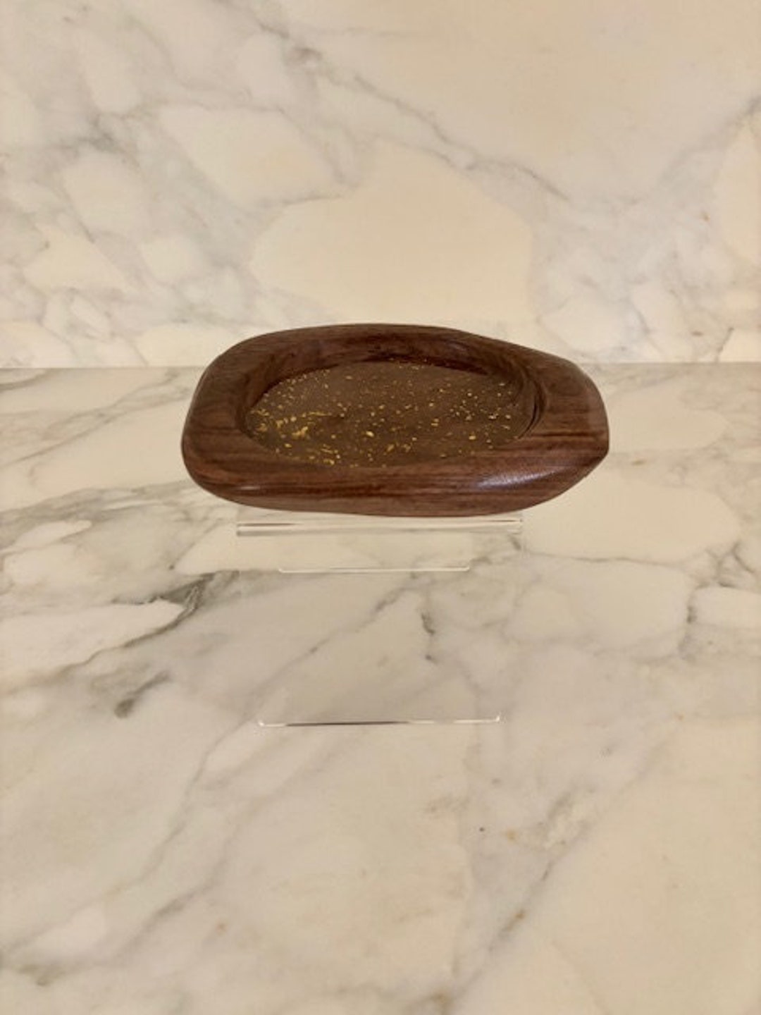 Funky Red Oak Catch-all Desk/countertop Tray. Natural Color With Clear ...