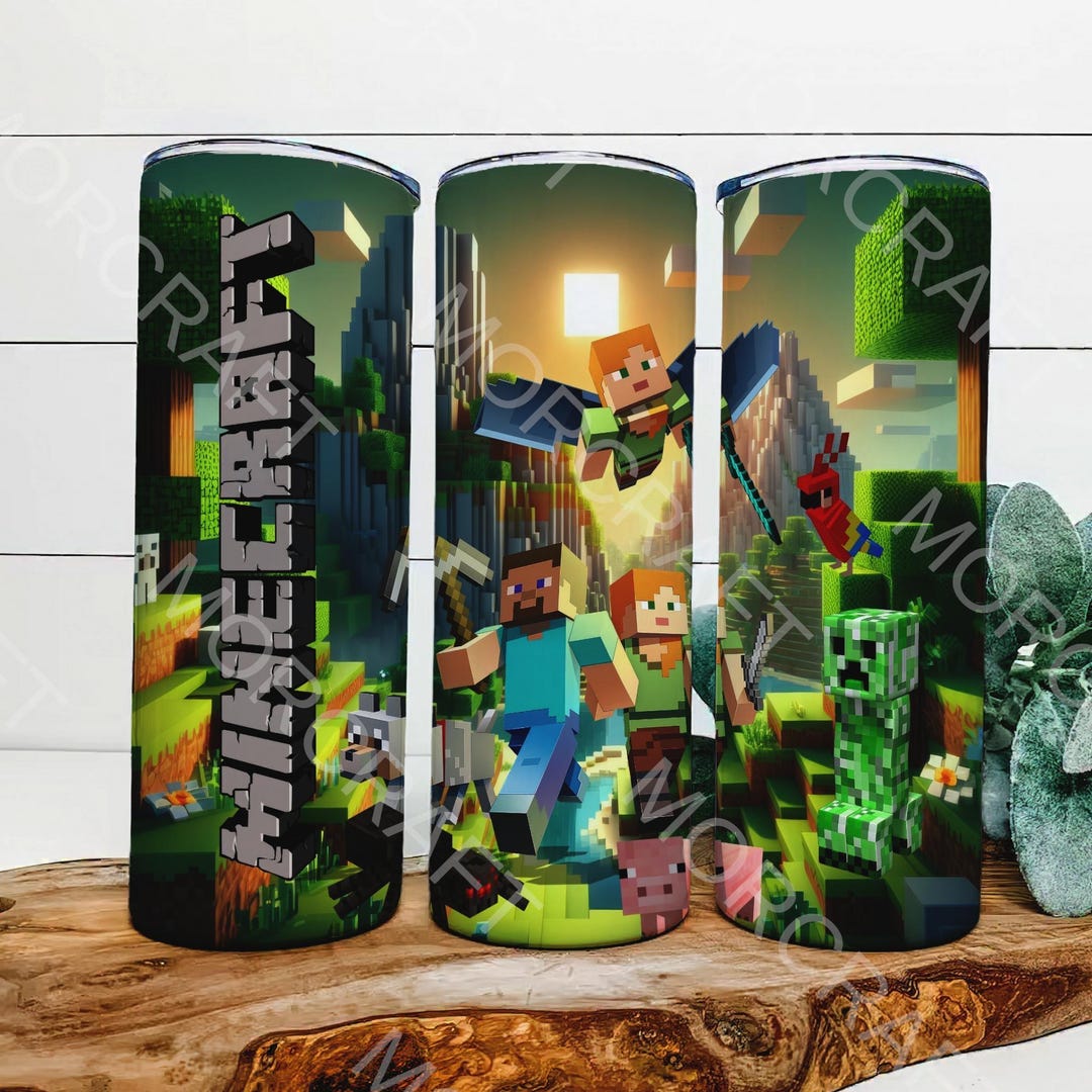 Minecraft Tumbler, Minecraft Cup, Minecraft Gift - Etsy