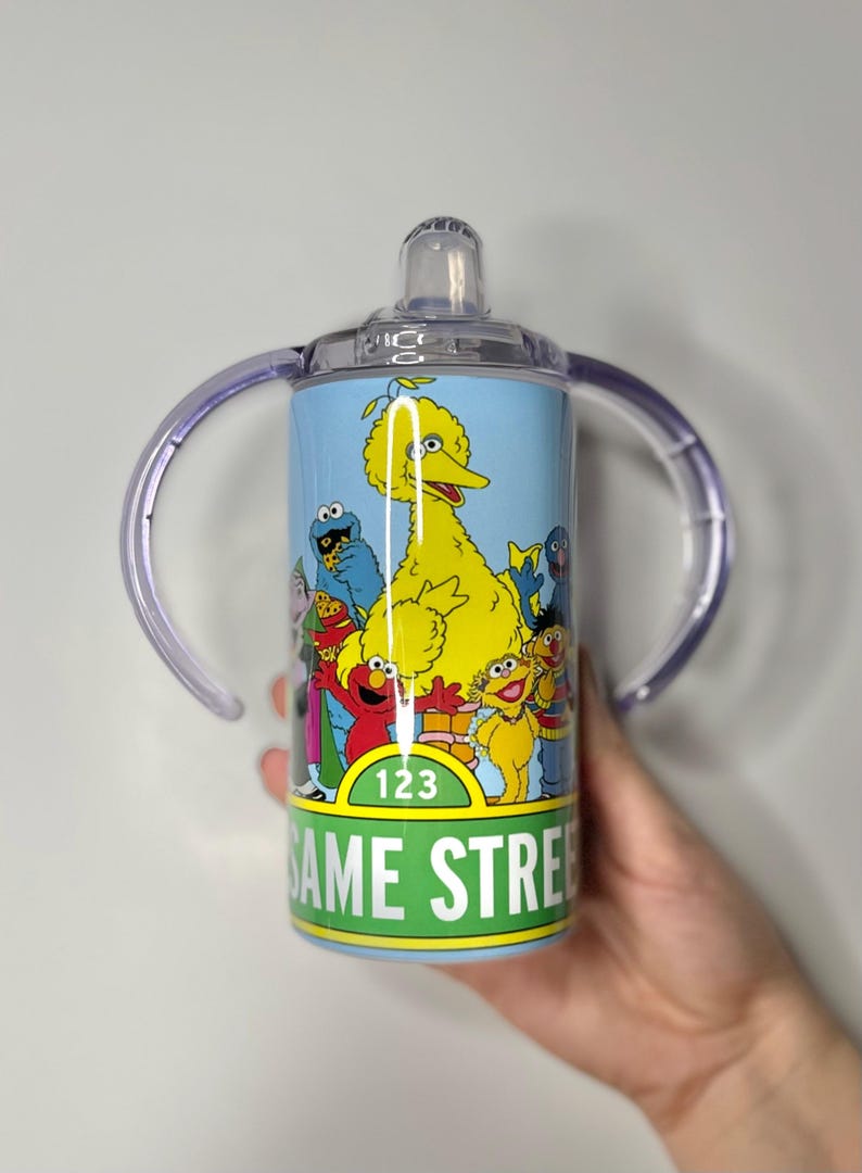 Elmo Sippy Cup, Sesame Street, Kids Cup, Kids Tumbler, Cute Cup ...
