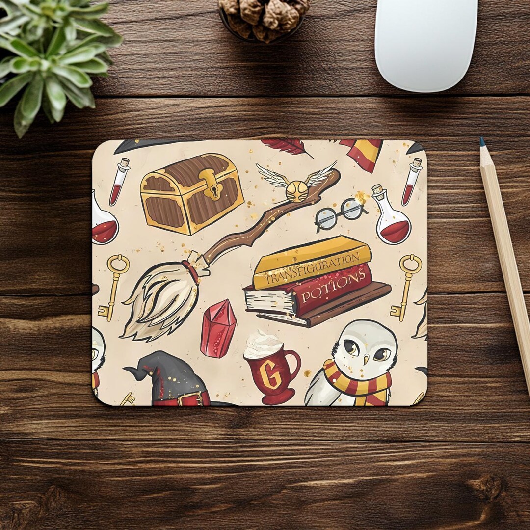 Harry Potter Inspired Rubber Mouse Pad: Sublimation Print Desk ...