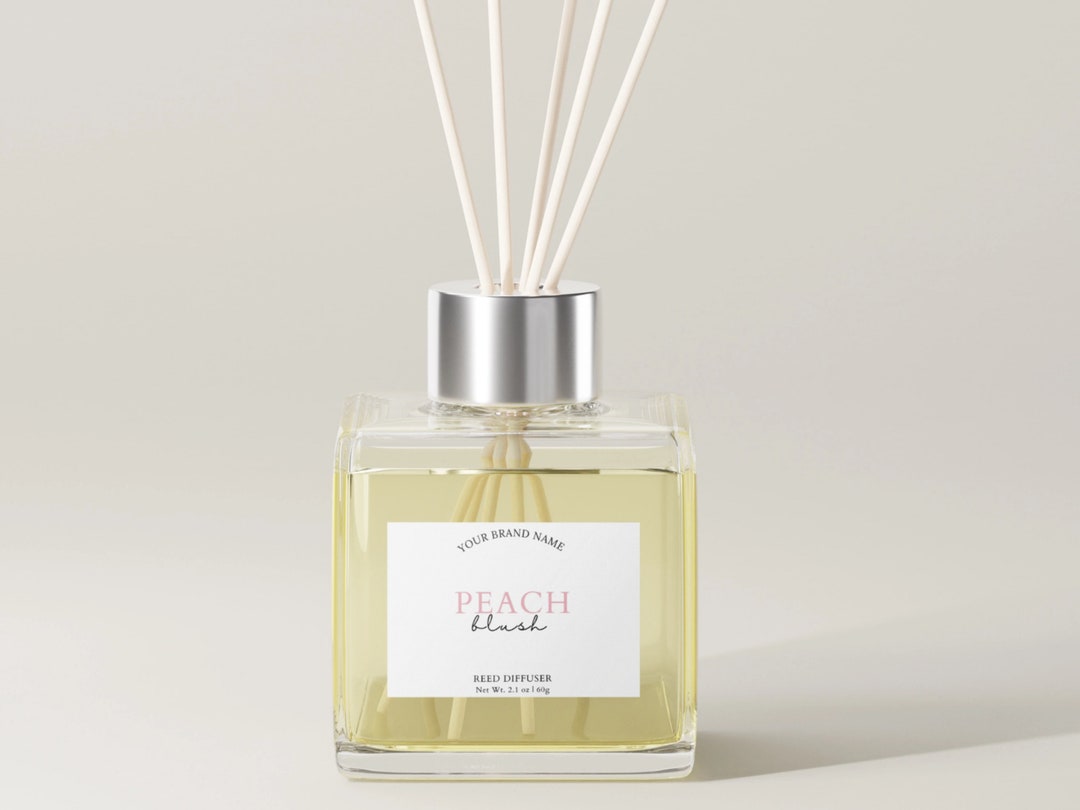 Reed Diffuser Bottle Label Template Editable in Canva Home Diffuser ...