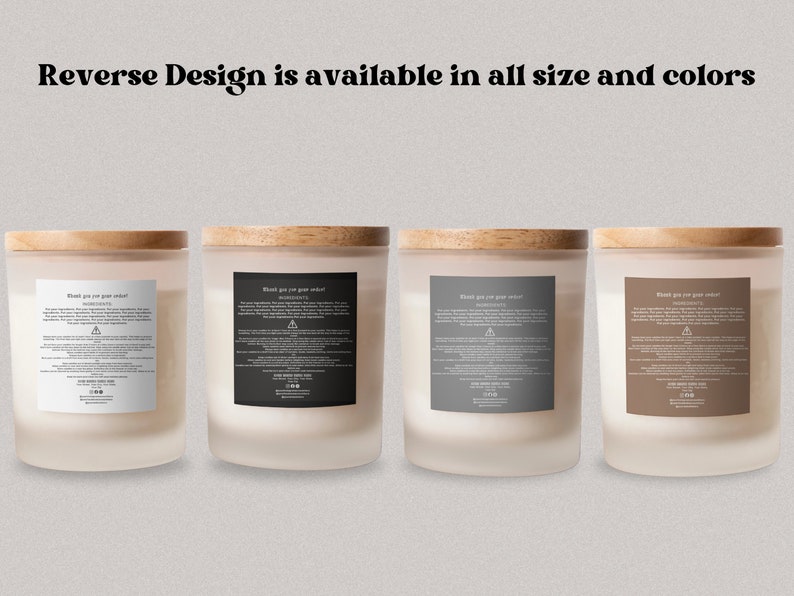 Retro Candle Labels Candle Minimalist Template Custom Product Label ...