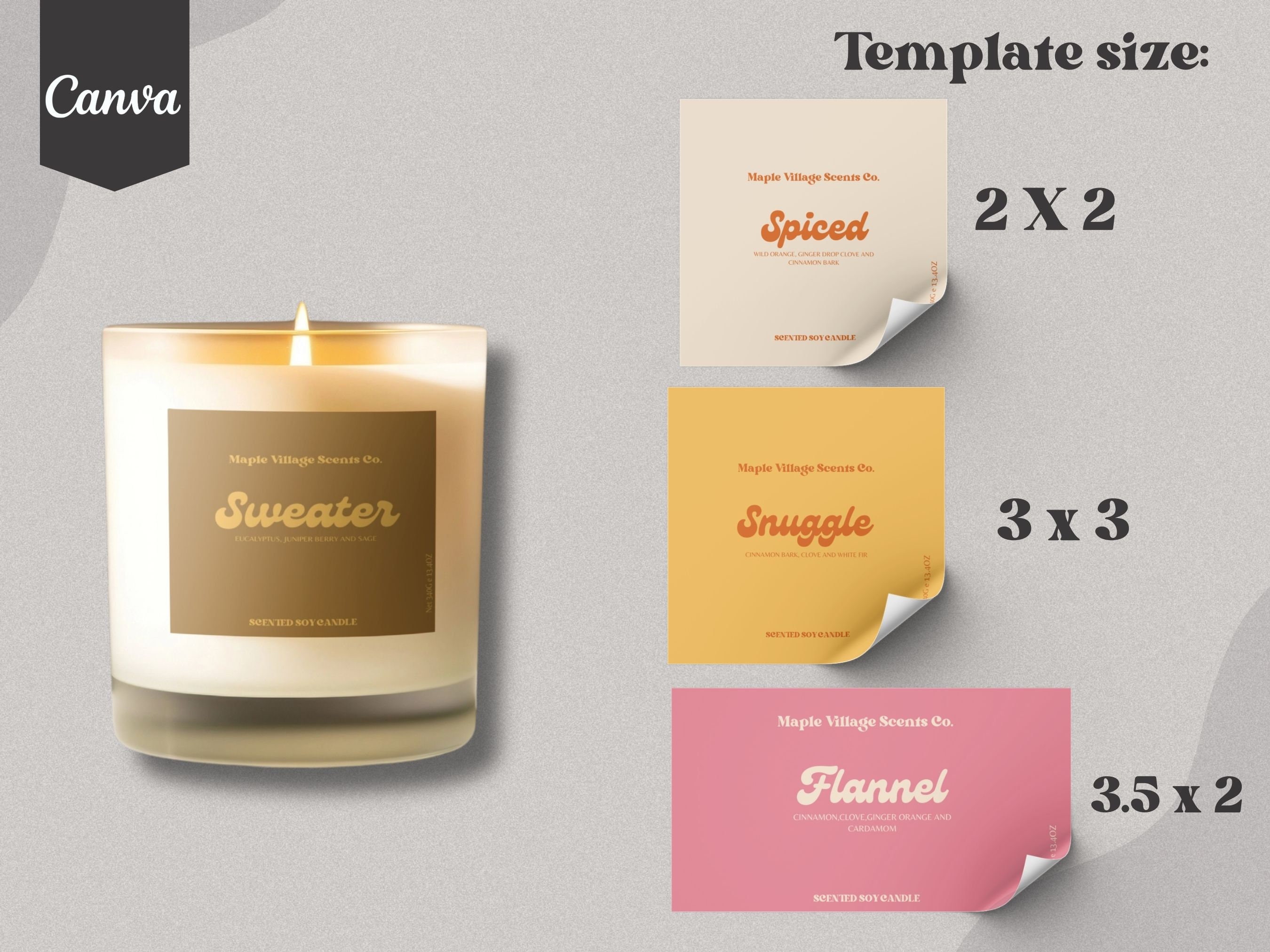 Candle Label Template Printable Candle Labels Template Candle Labels ...