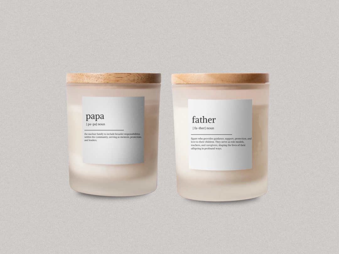 Fathers Day Candle Label Template Canva, Candle Customizable Canva ...