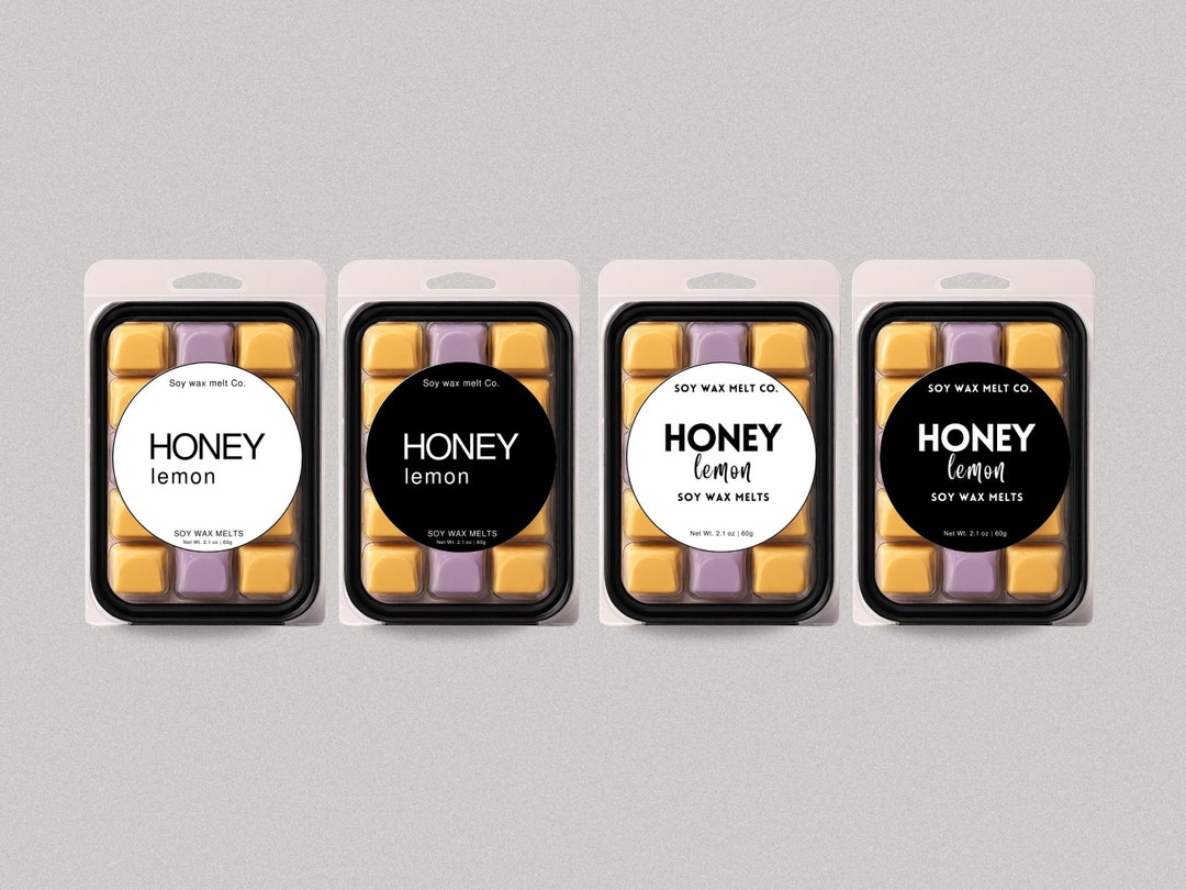Round Wax Melt Label Template Canva, Editable Custom Wax Melt Label ...