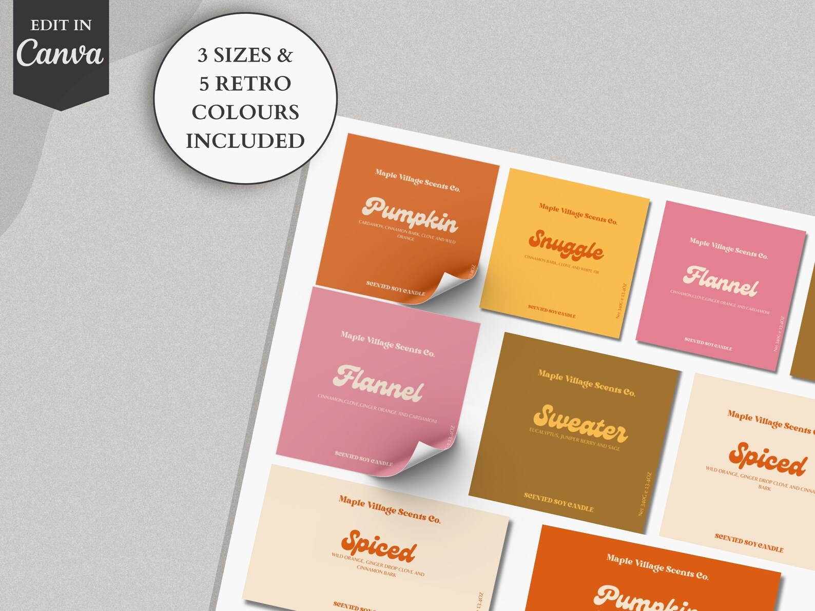 Candle Label Template Printable Candle Labels Template Candle Labels ...