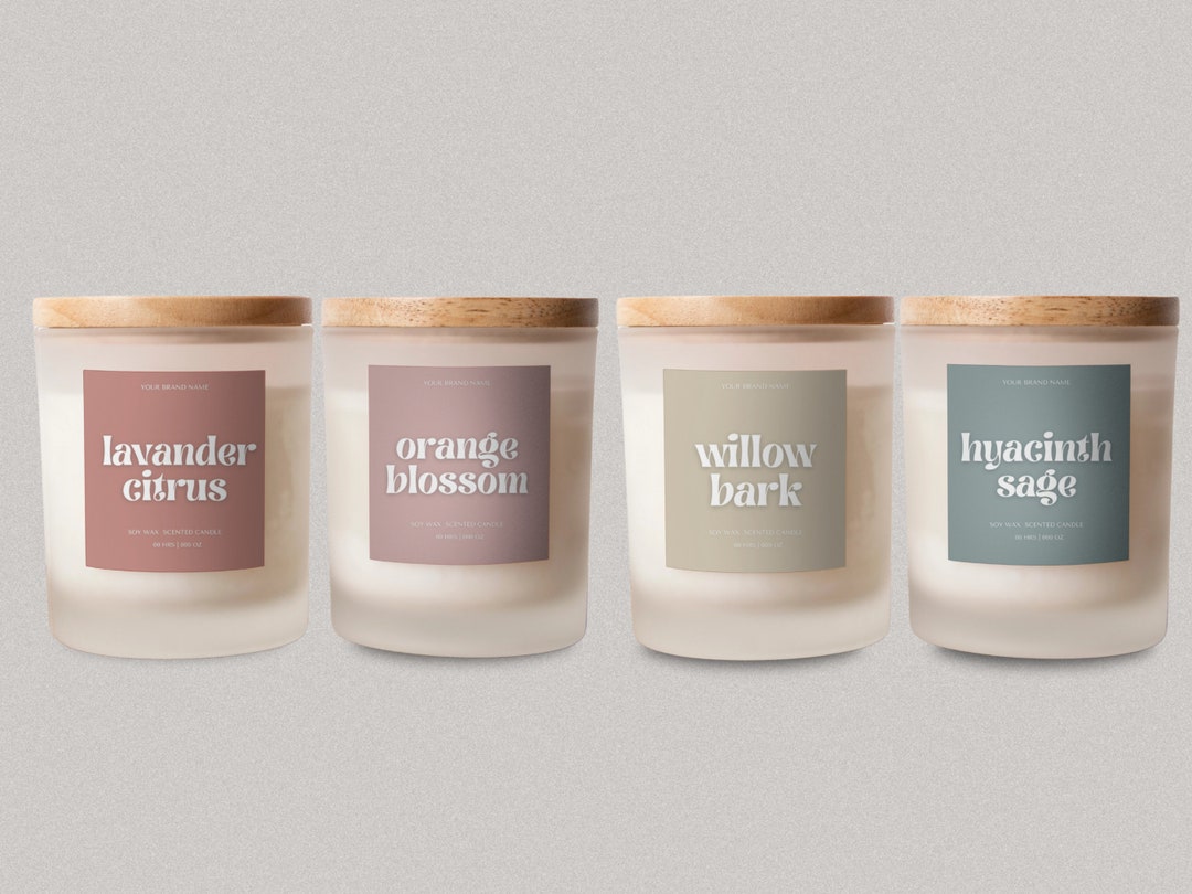 Candle Label Template Printable Candle Labels Template Candle Labels ...