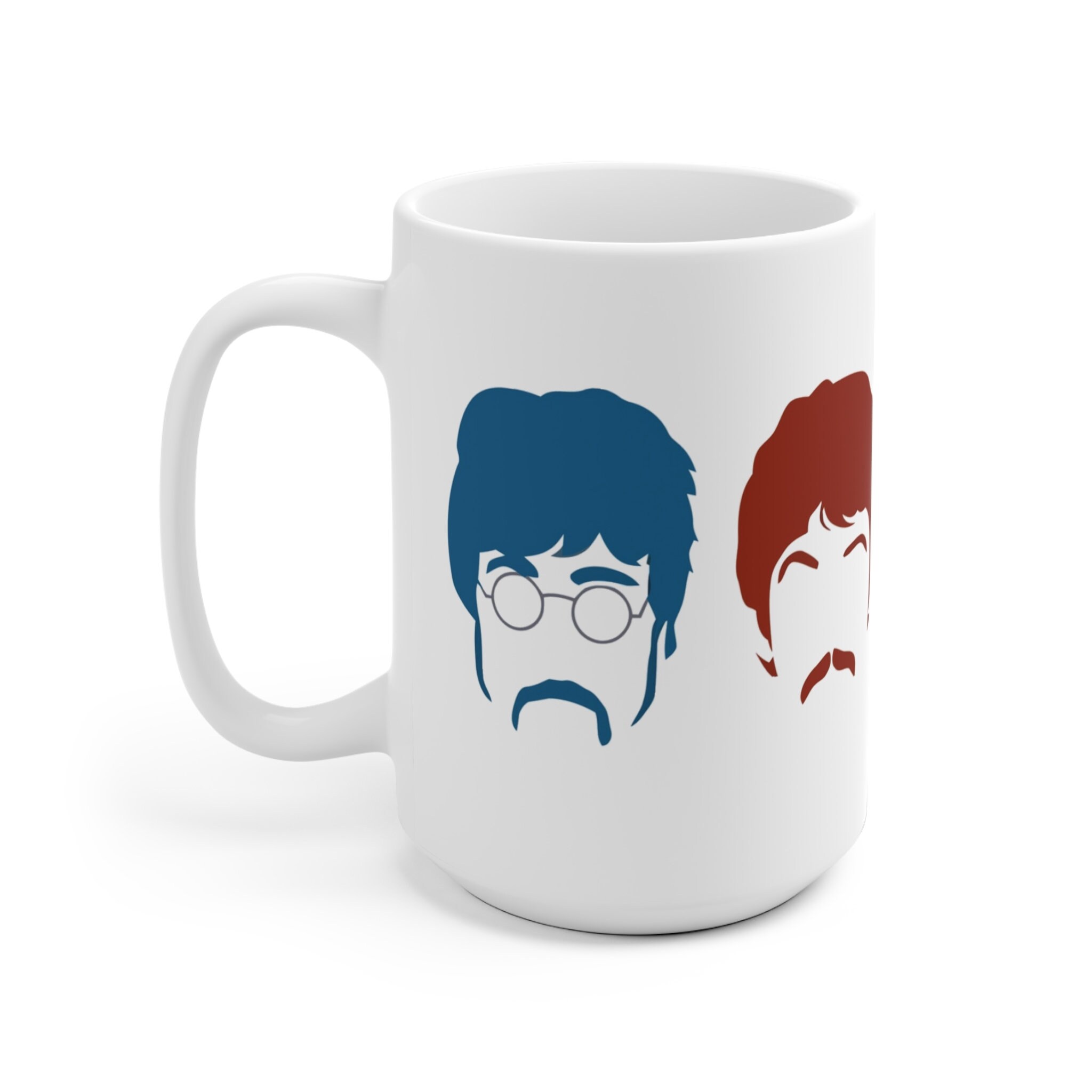 The Beatles Faces Mug, Iconic Mug, Beatle Lovers Mug, Retro Band Coffee ...