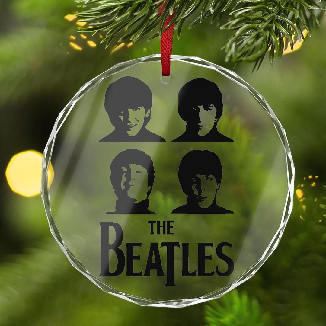The Beatles Faces Ornament | Retro Music Decor | Unique Beatles Fan ...