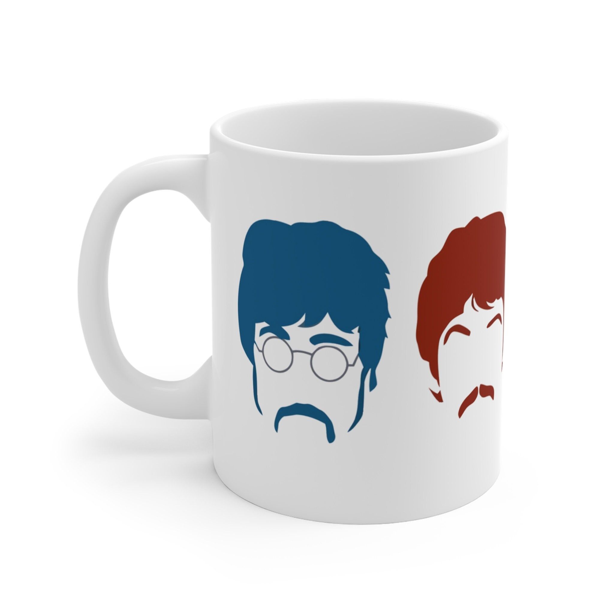 The Beatles Faces Mug, Iconic Mug, Beatle Lovers Mug, Retro Band Coffee ...