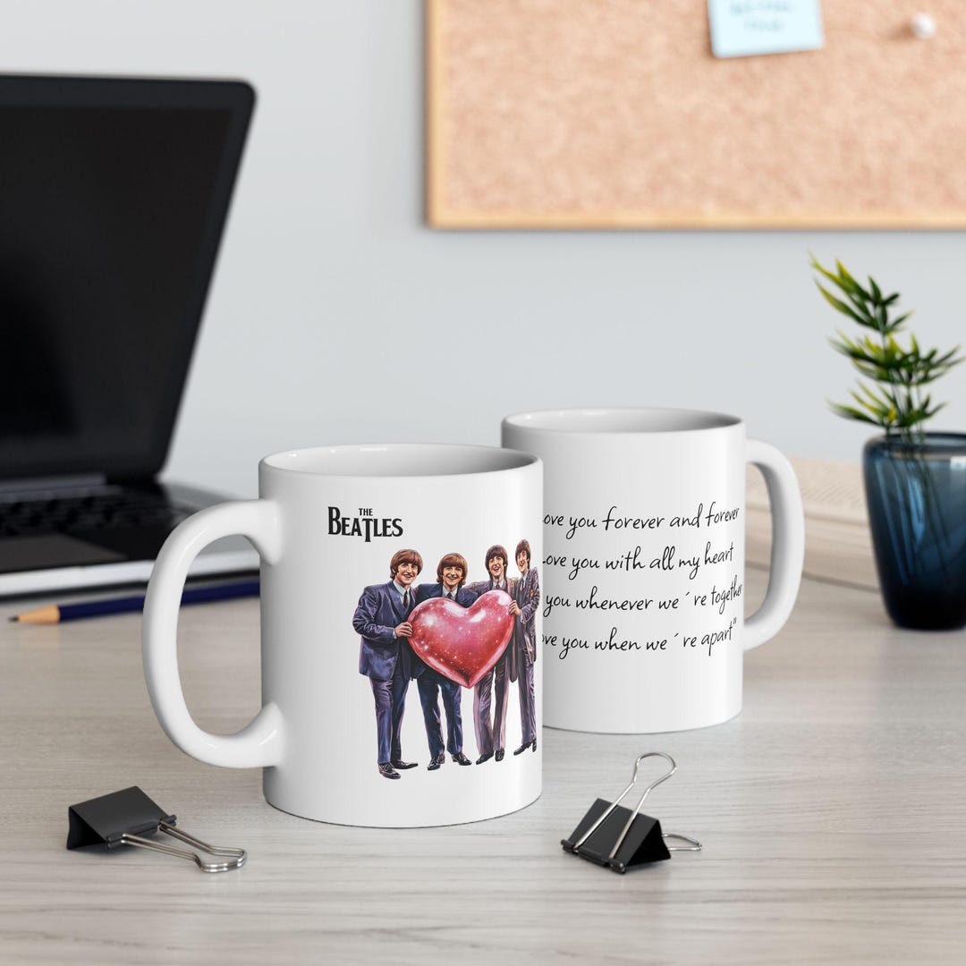 The Beatles Valentines Mug | Beatles Lyric Mug: "love You Forever ...