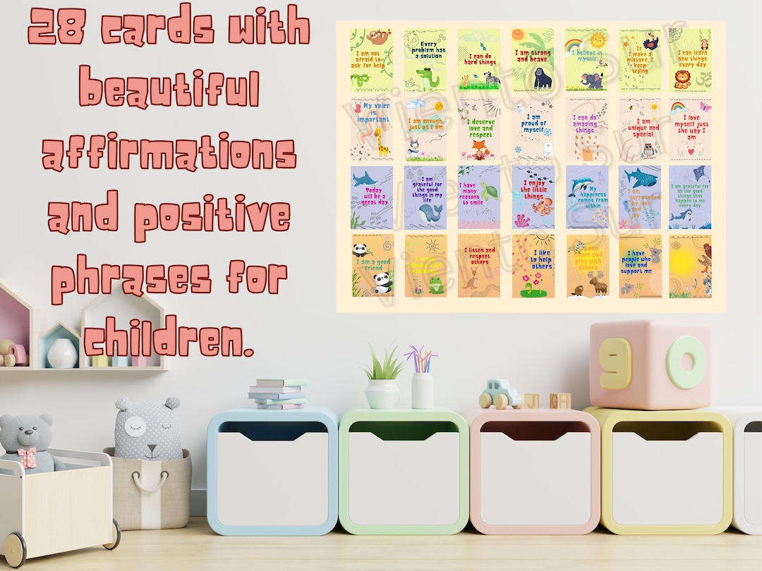 28 Positive Affirmation Cards for Kids – Inspire Confidence Joy ...