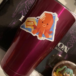 Kawaii Tamagoyaki Tako Octopus Cute Food Sticker - Etsy