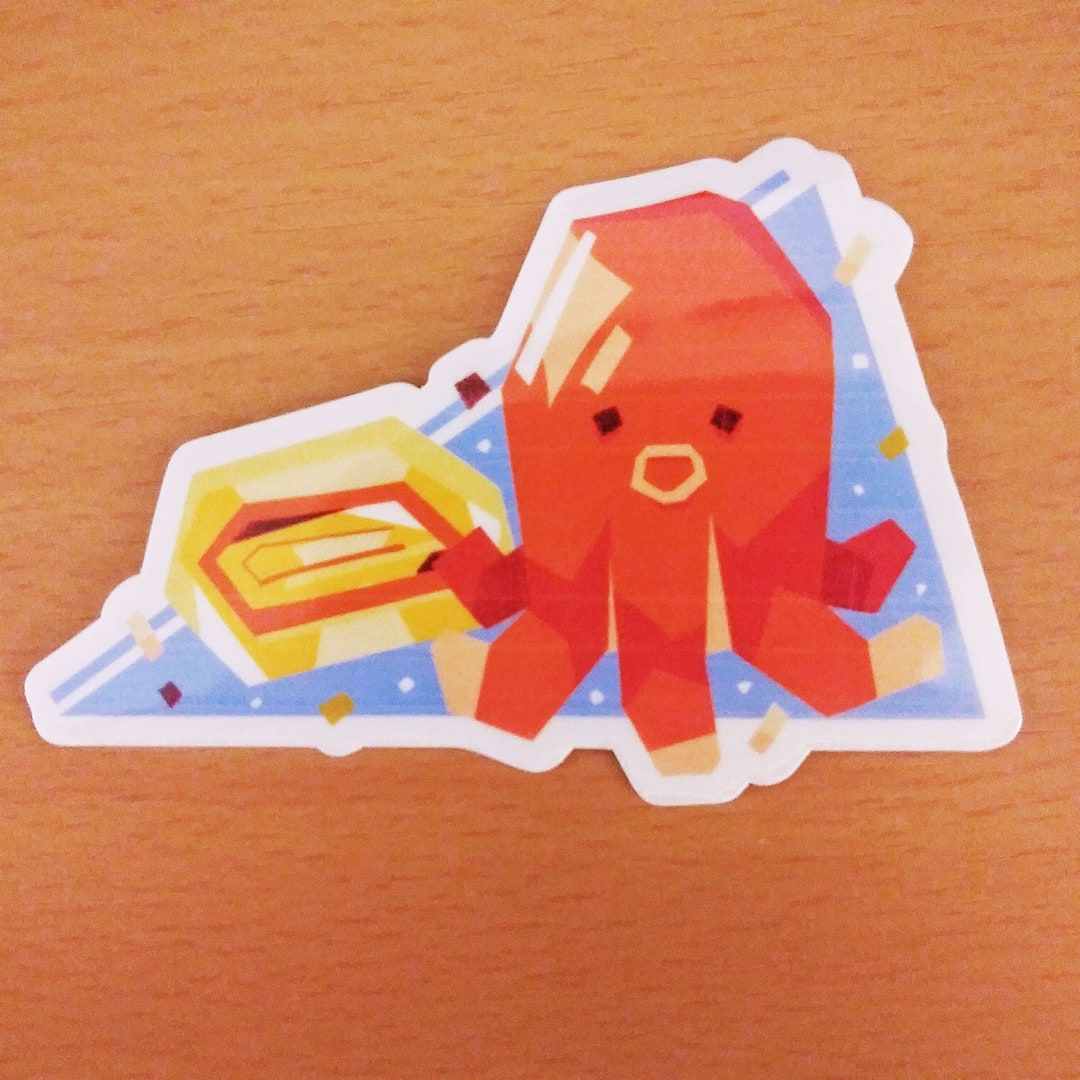 Kawaii Tamagoyaki Tako Octopus Cute Food Sticker - Etsy