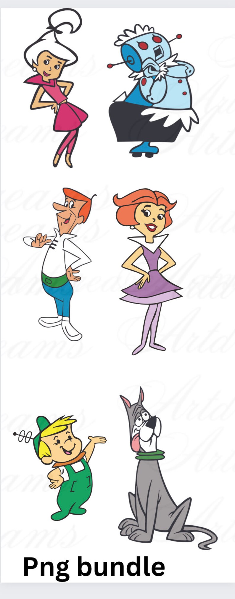 Jetsons Graphics Png - Etsy