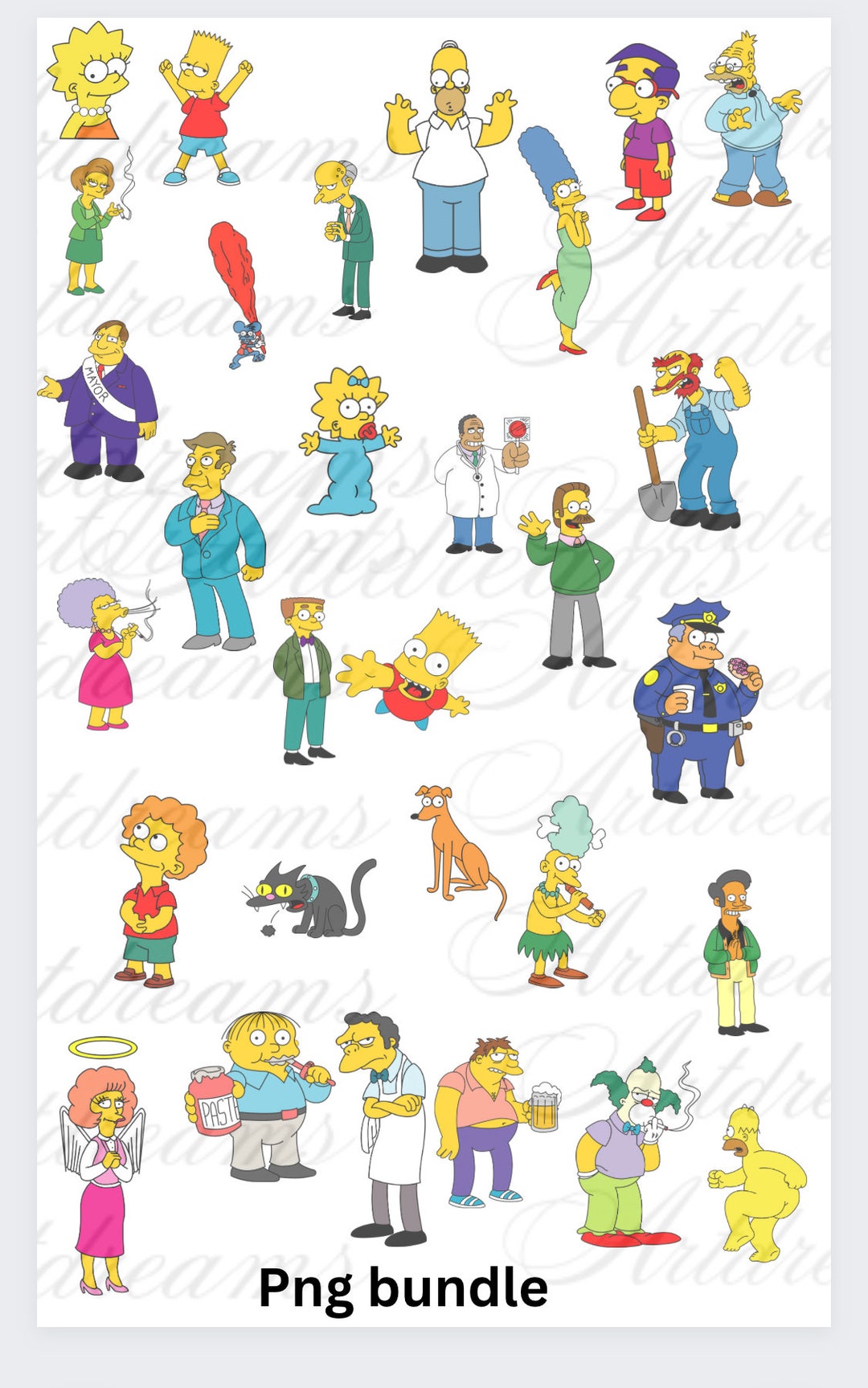 The Simpson Png Bundle - Etsy