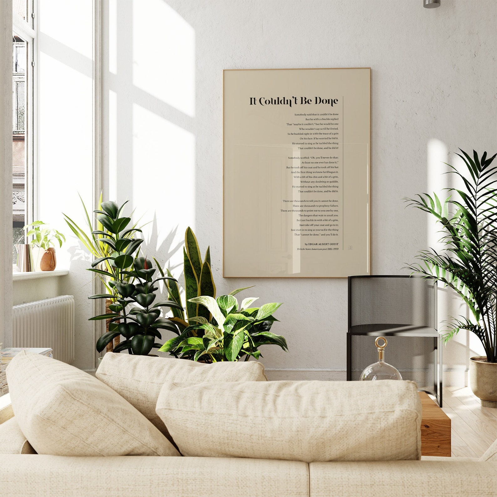 It Couldn't Be Done Printable | Perseverance Typography Wall Art ...